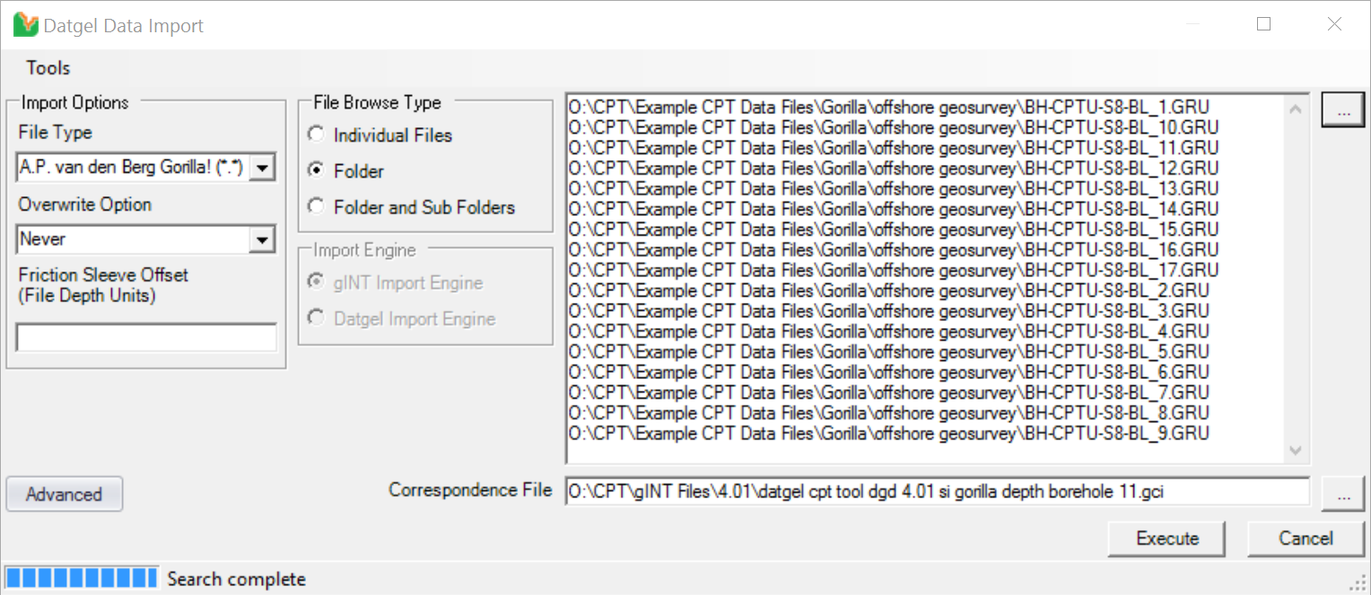 Data Import - CPT Tool