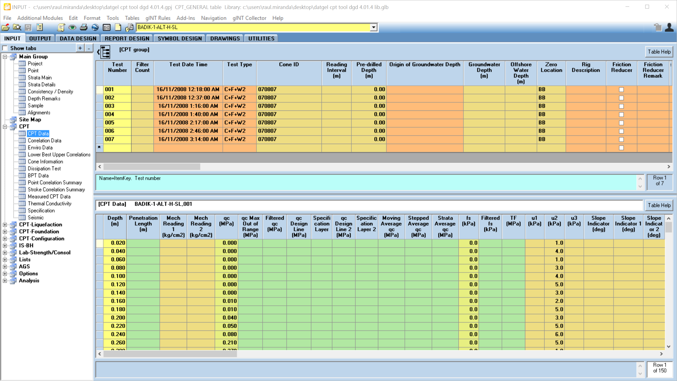 Data Import - CPT Tool