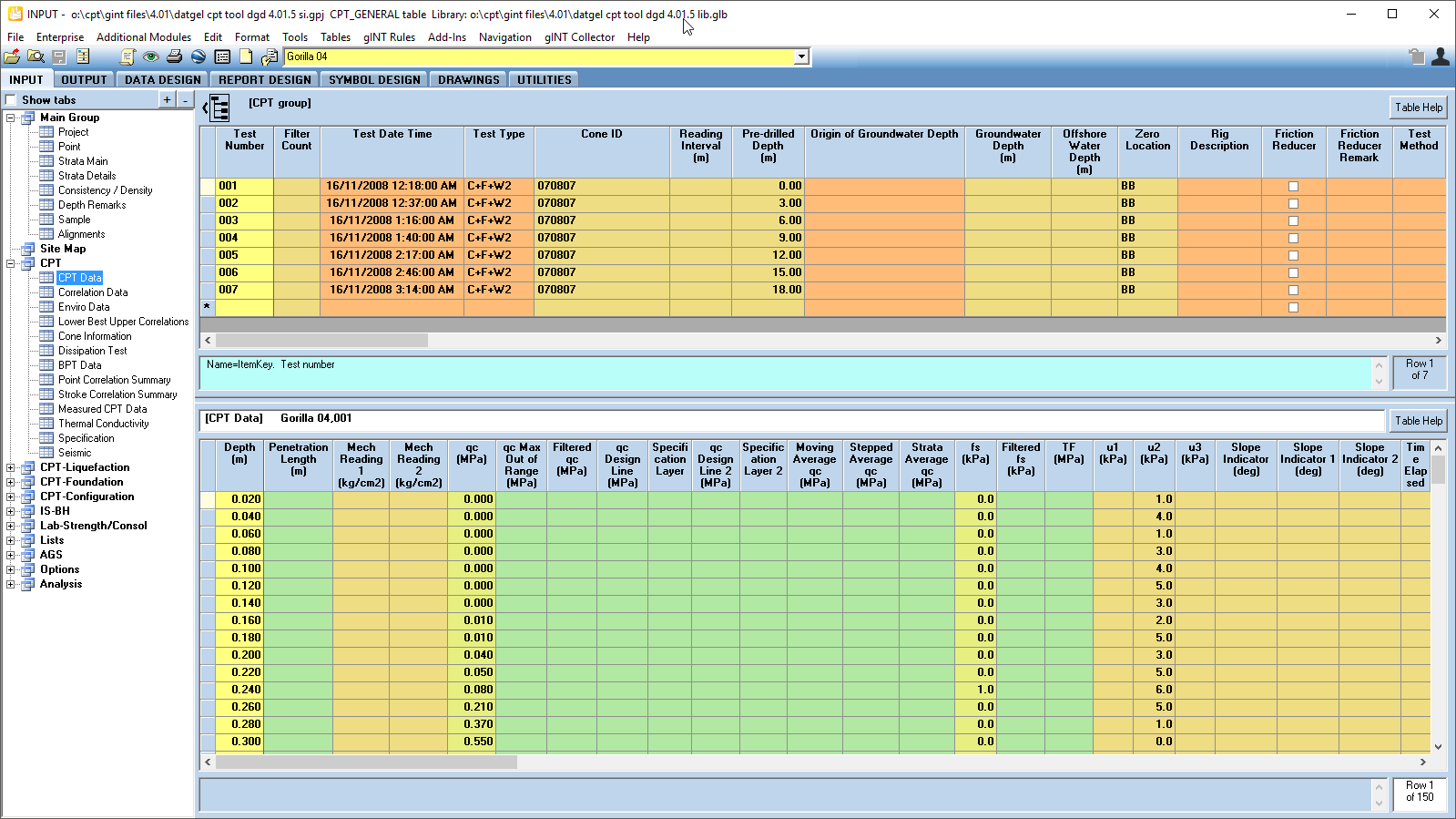 Data Import - CPT Tool