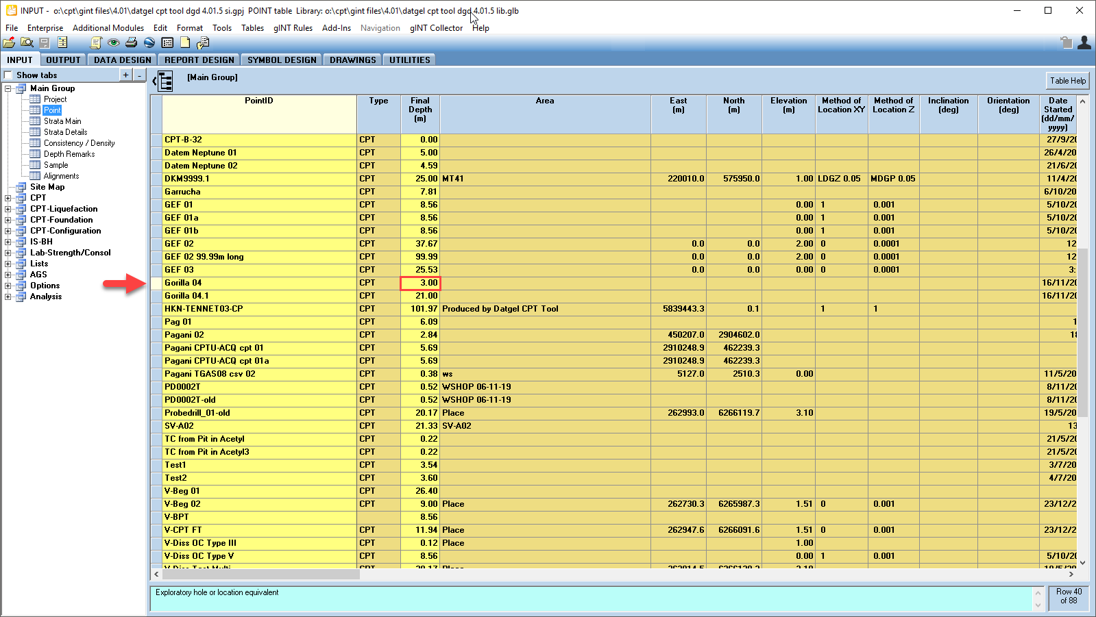 Data Import - CPT Tool