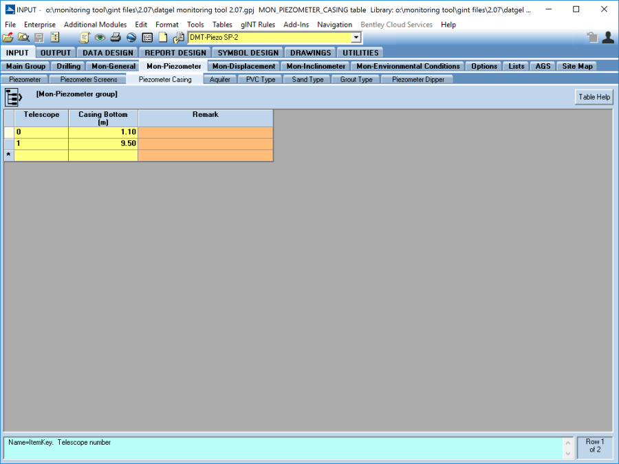 Piezometer - Monitoring Tool
